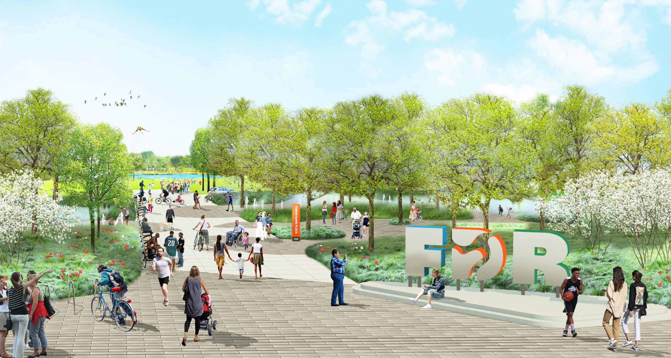 Project Update: FDR Park’s Gateway Plaza – Fairmount Park Conservancy